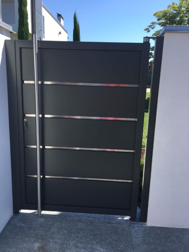 Cancelletto pedonale in ferro a doghe - Mondino srl